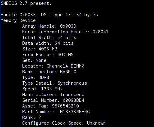 Mendeteksi Kecepatan Memory Dan Ukuran Memory Di Linux Jaranguda