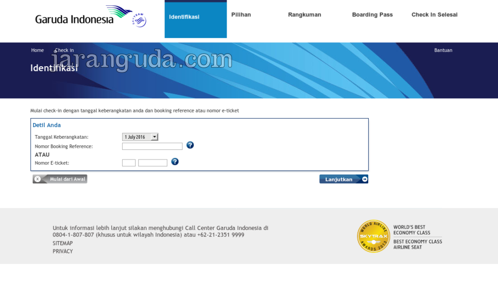 Cara Web Checkin Garuda Indonesia « Jaranguda
