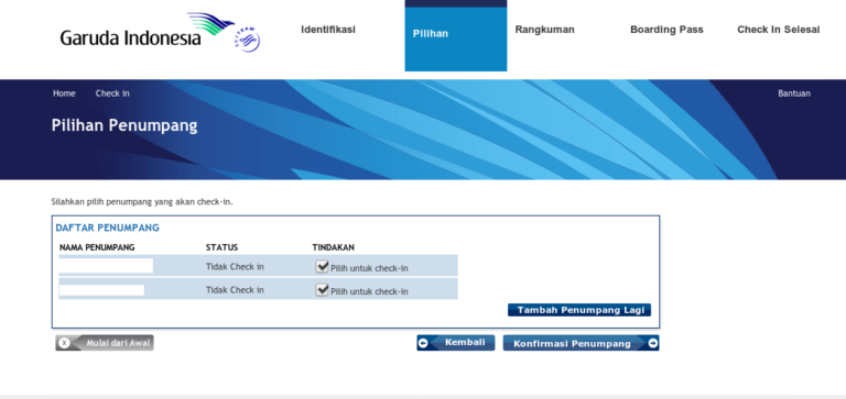Cara Web Checkin Garuda Indonesia « Jaranguda