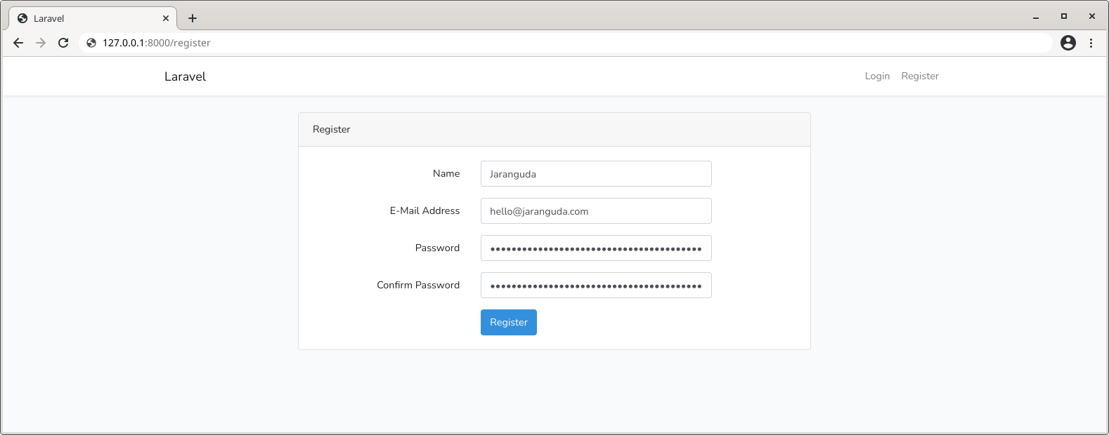 Cara Mudah Membuat Registrasi dan Login di Laravel 8 « Jaranguda